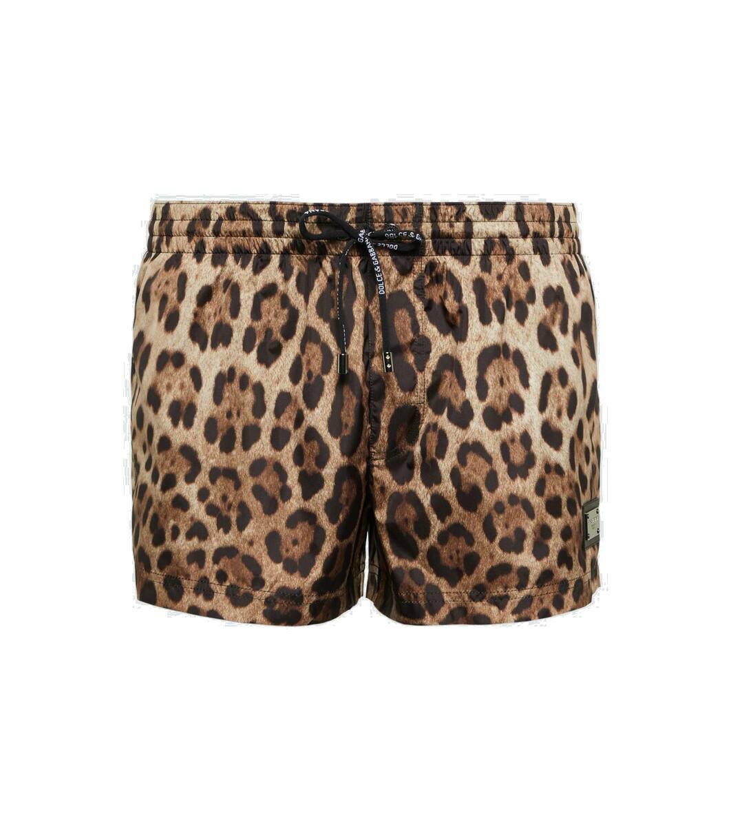 Dolce&Gabbana Leopard-print swim trunks Dolce & Gabbana
