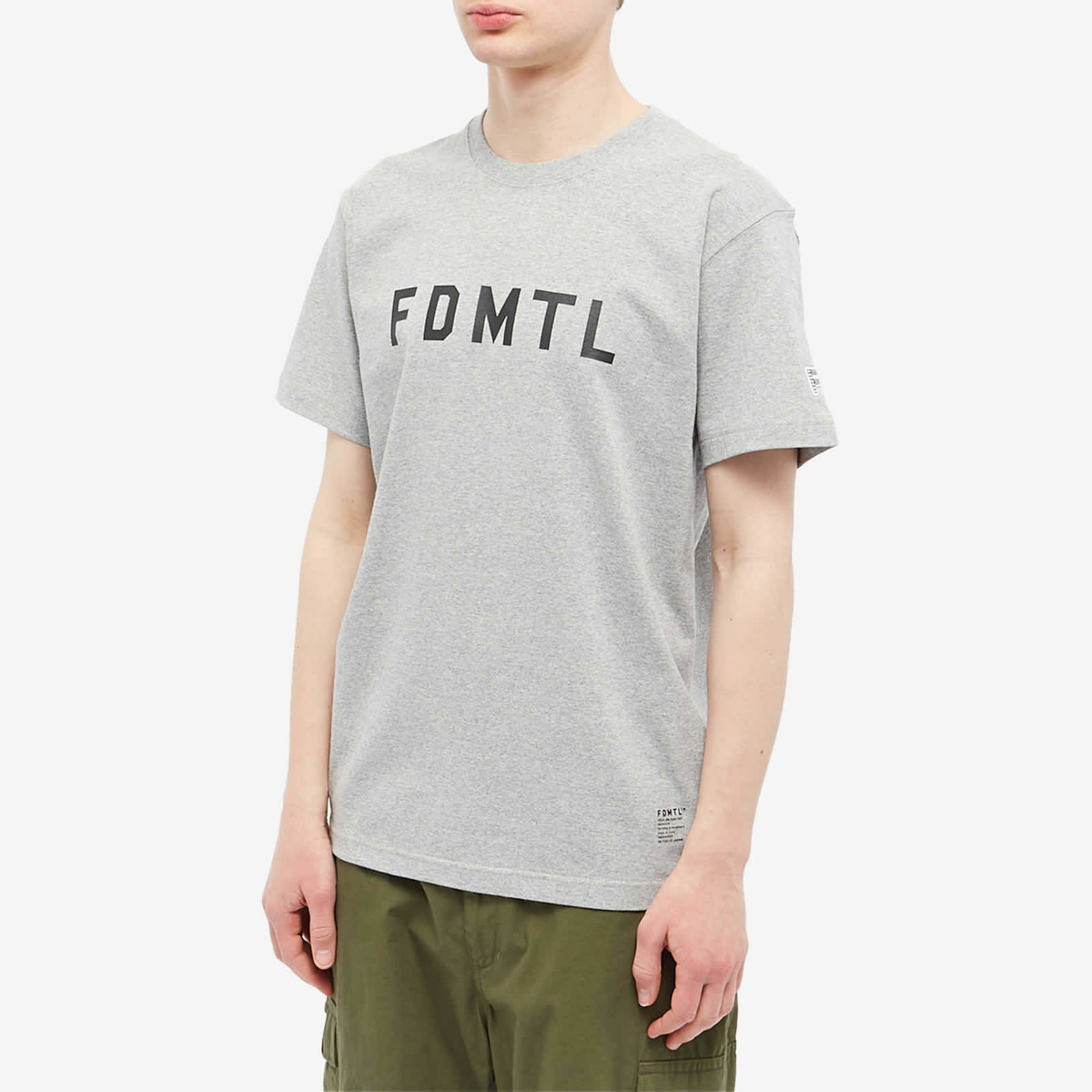 FDMTL Men's Logo T-Shirt in Grey FDMTL