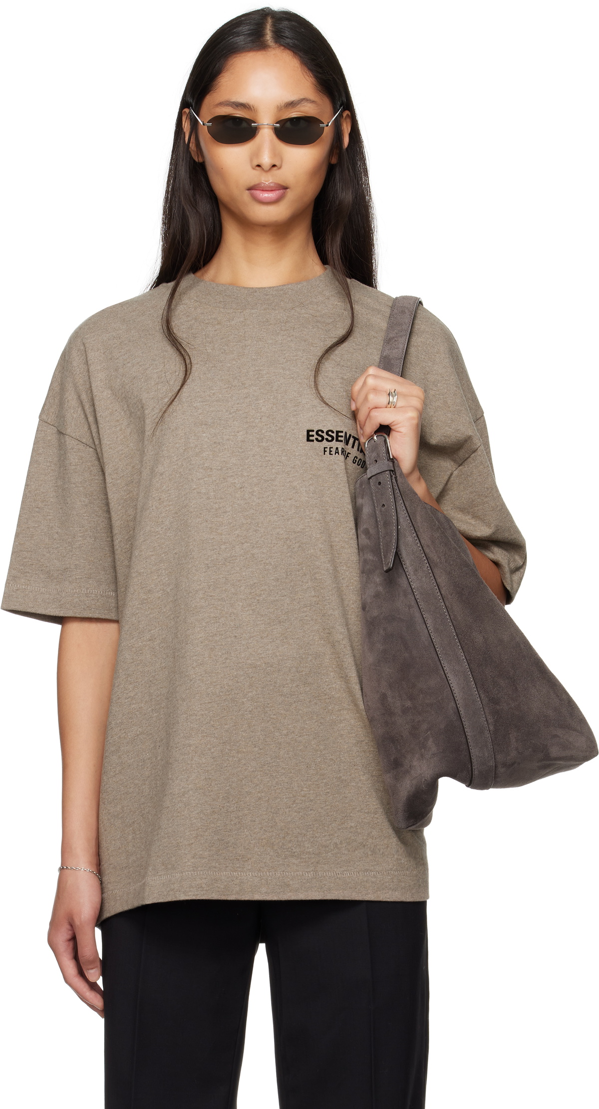 Fear of God ESSENTIALS Gray Classic Short Sleeve T-shirt Fear Of God ...