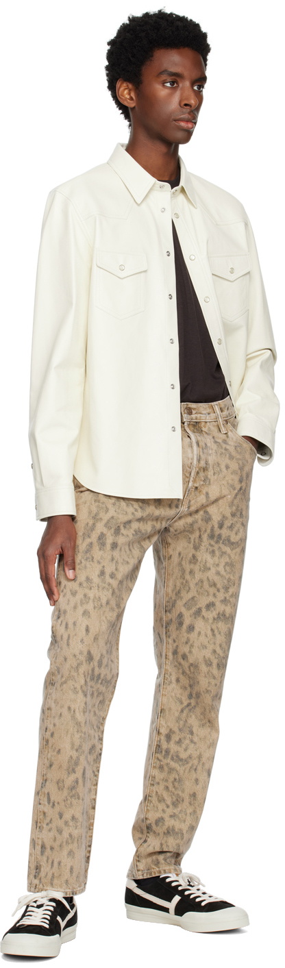 TOM FORD Tan Leopard Jeans TOM FORD