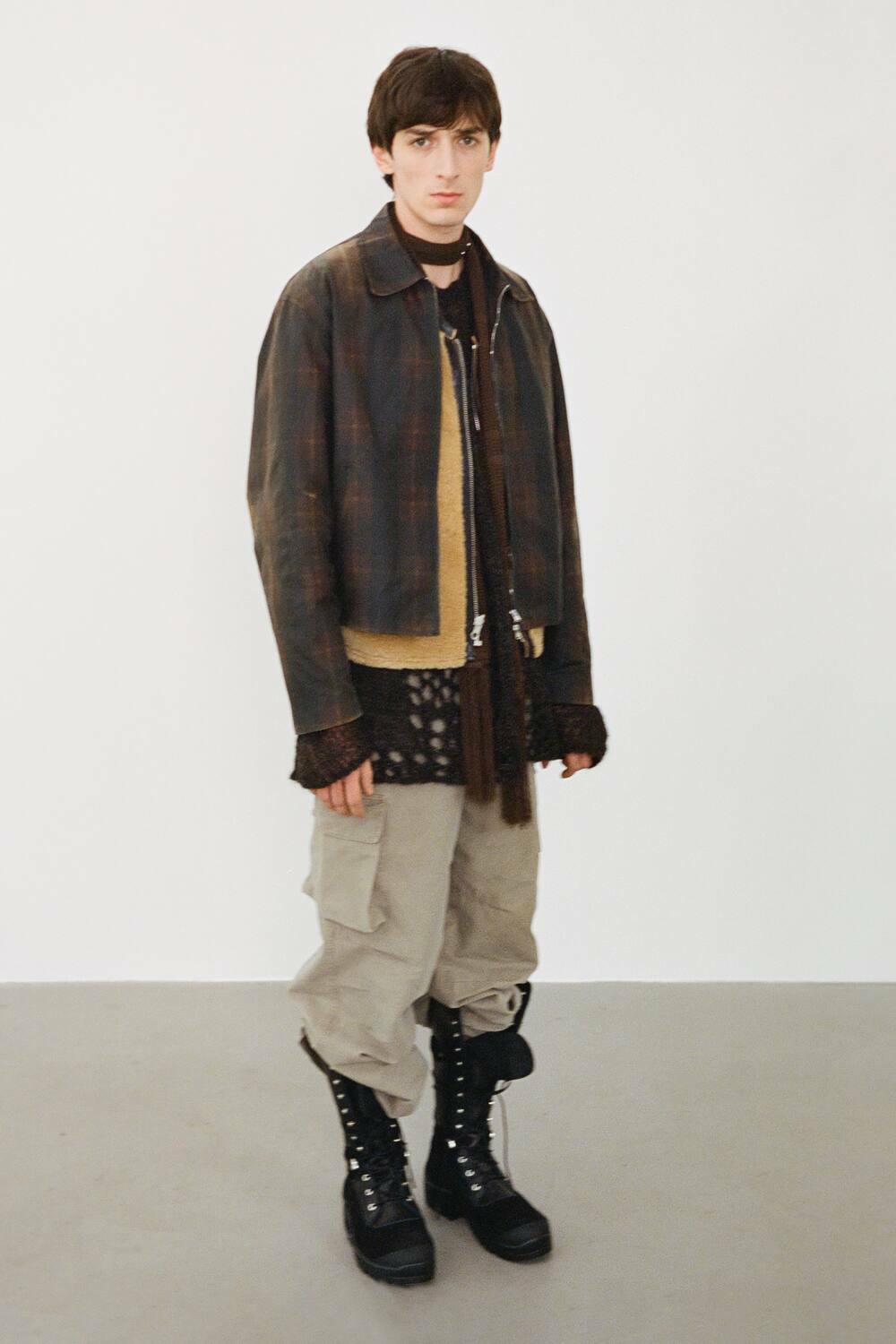 Our Legacy Checked coated cotton jacket Our Legacy