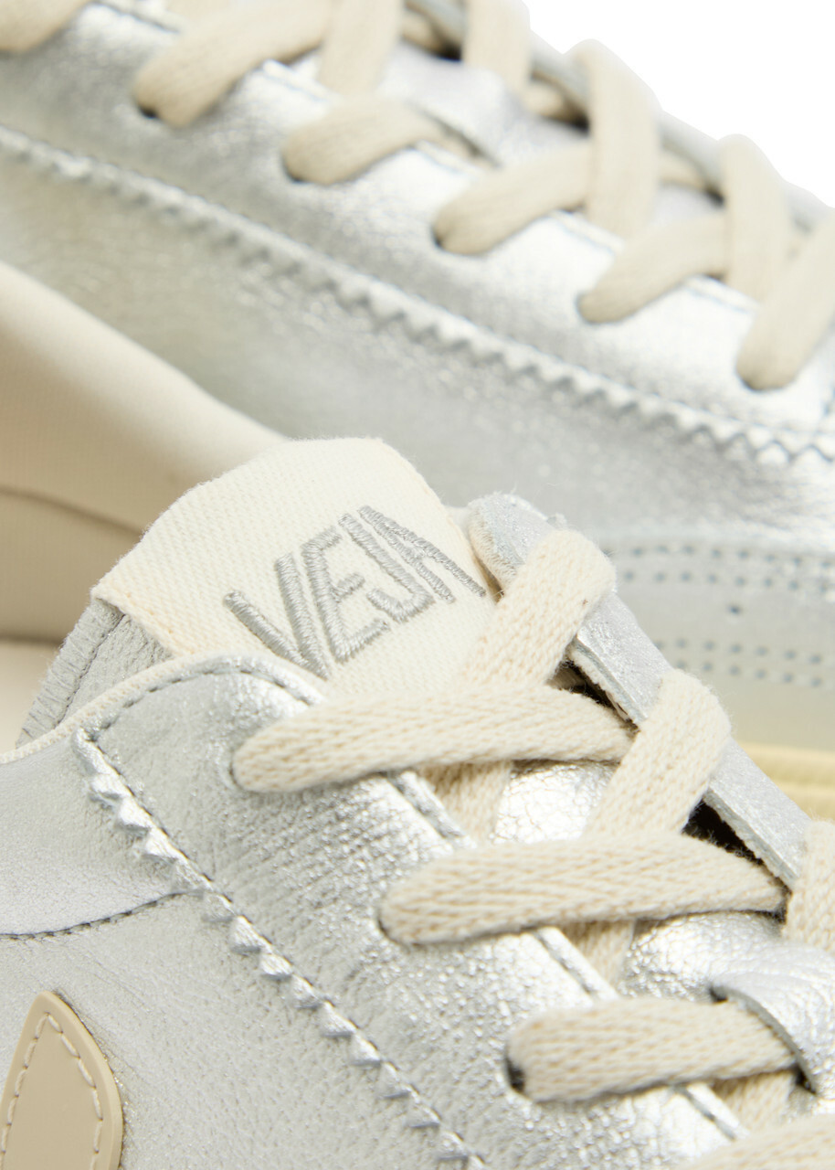 Veja Volley Metallic Leather Sneakers Silver VEJA