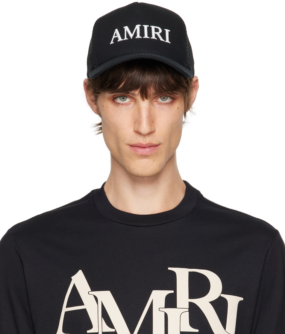 AMIRI Black 'Amiri' Core Logo Trucker Cap Amiri