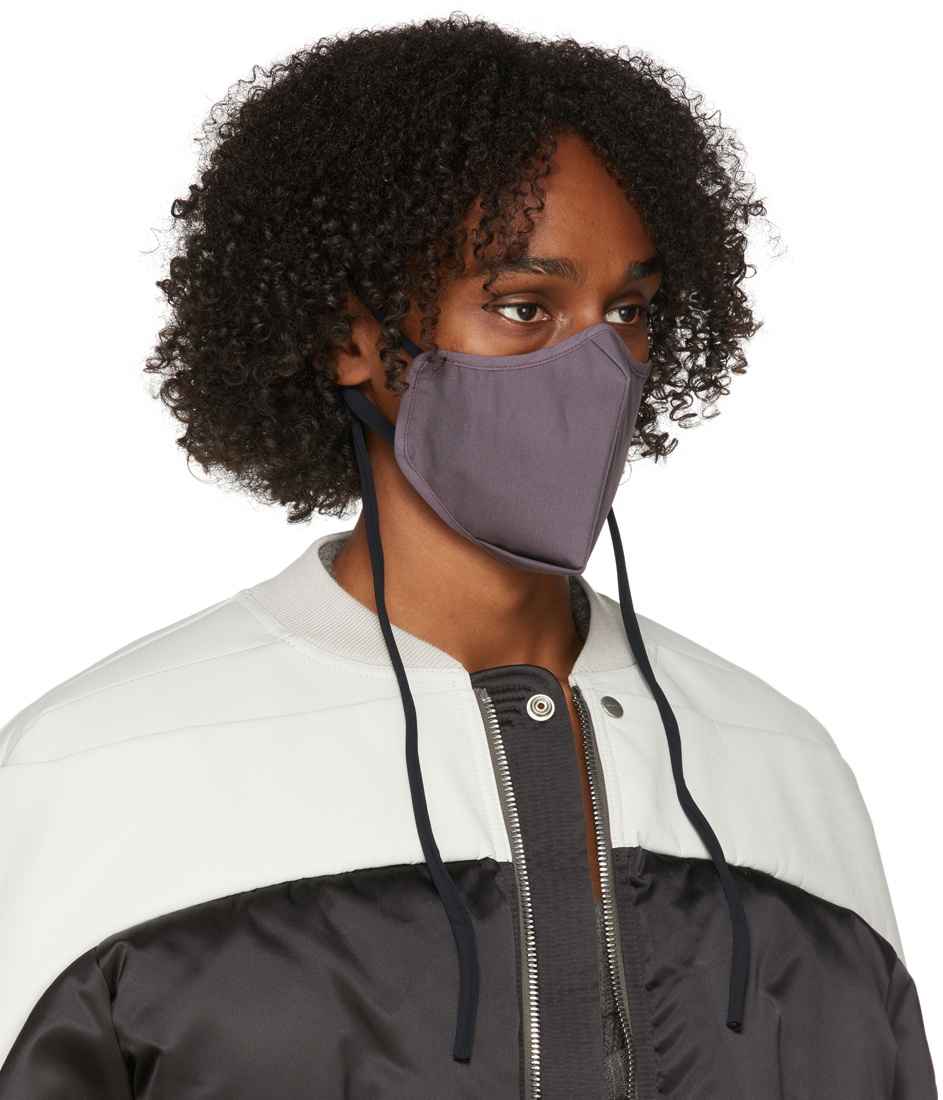 Rick Owens Purple Cotton Mask Rick Owens