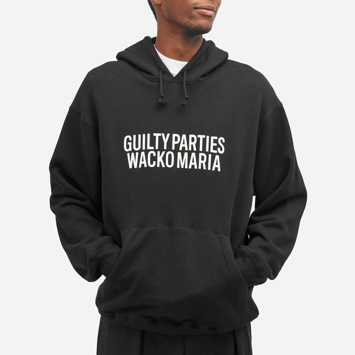 Wacko Maria Men's Logo Hoodie in Black Wacko Maria