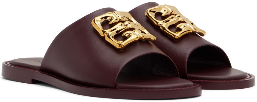 Givenchy Purple 4G Liquid Flat Mules Givenchy