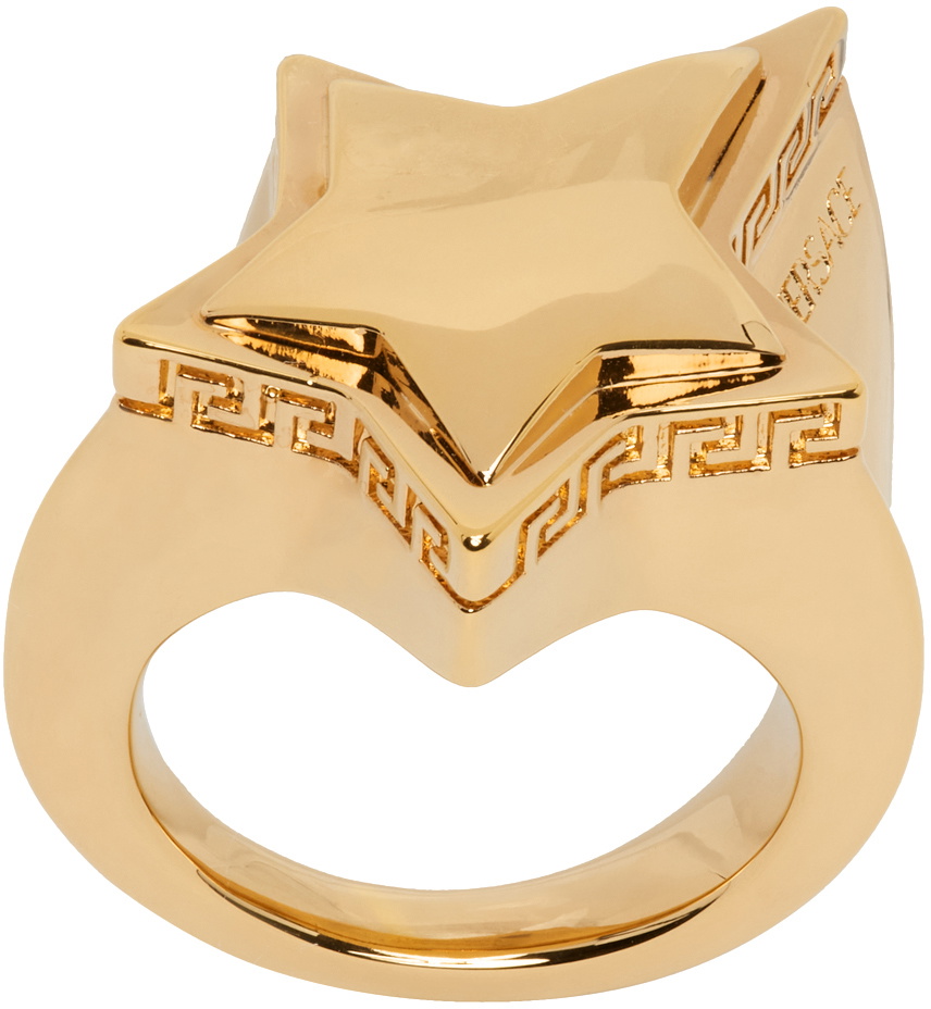 Versace Gold Star Ring Versace