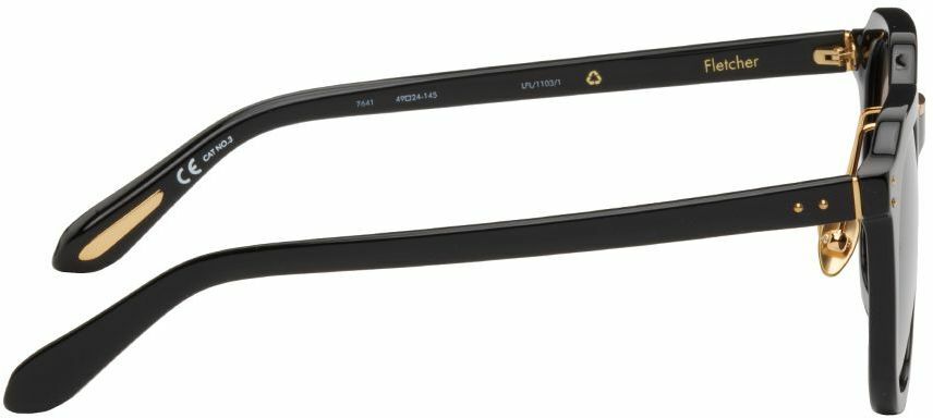 LINDA FARROW Black Fletcher Sunglasses Linda Farrow Luxe