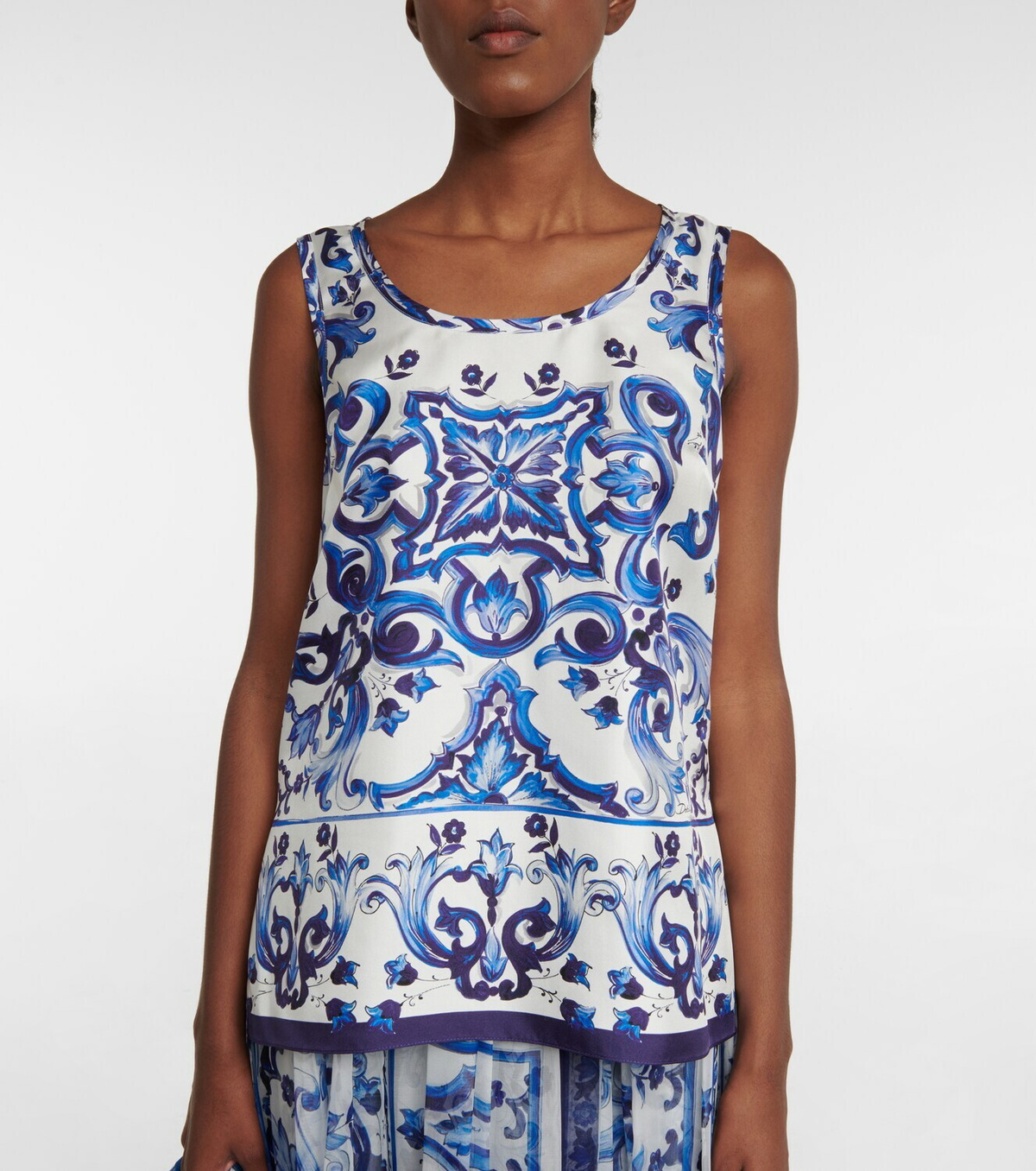 Dolce&Gabbana - Printed silk top Dolce & Gabbana