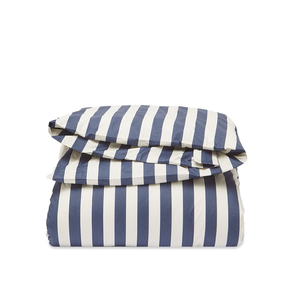 HAY Été Double Duvet Cover in Midnight Blue And Light Grey HAY
