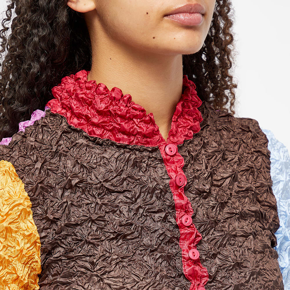 Brain Dead Women's Pucker Up Button Down Shirt in Brown Brain Dead