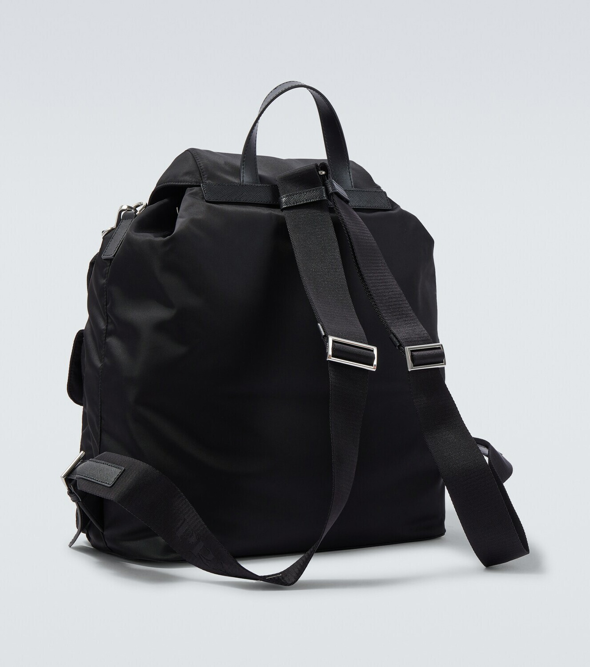 Prada Re-Nylon leather-trimmed backpack Prada