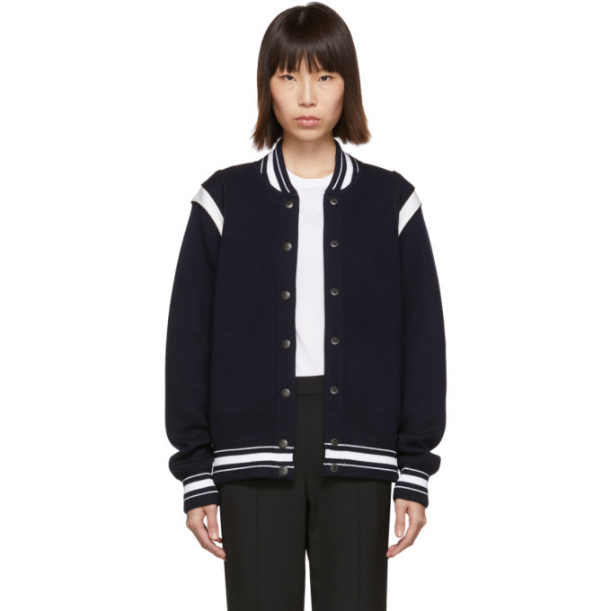 Givenchy Navy Wool Bomber Givenchy