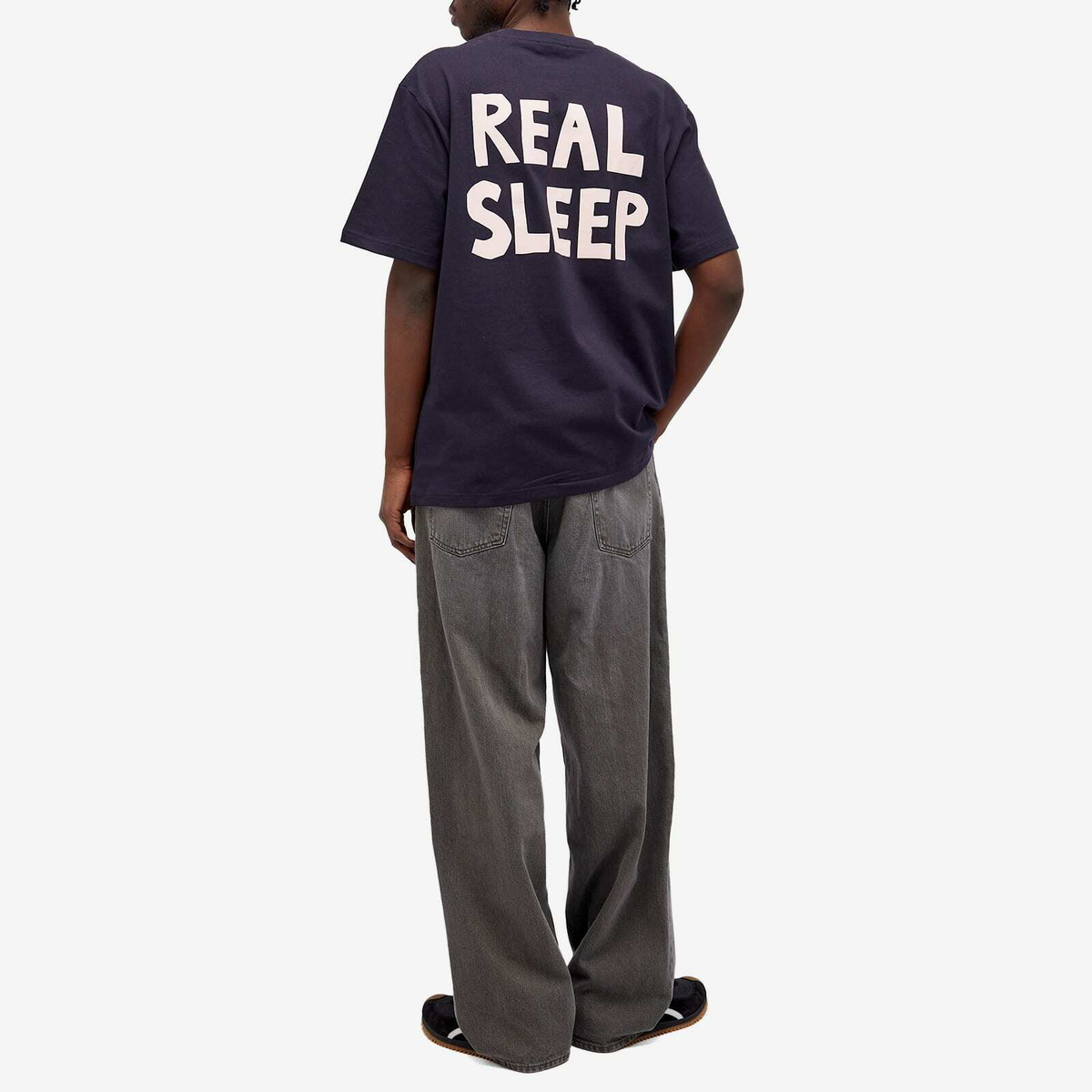 JW Anderson Men's JWA Back Print T-Shirt in Dark Navy JW Anderson