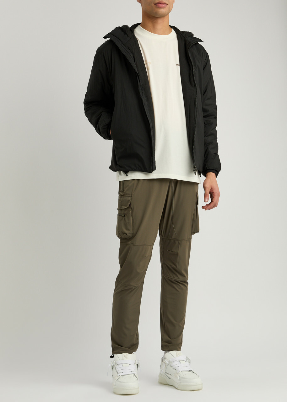 Represent 247 Hooded Nylon Jacket Black Represent