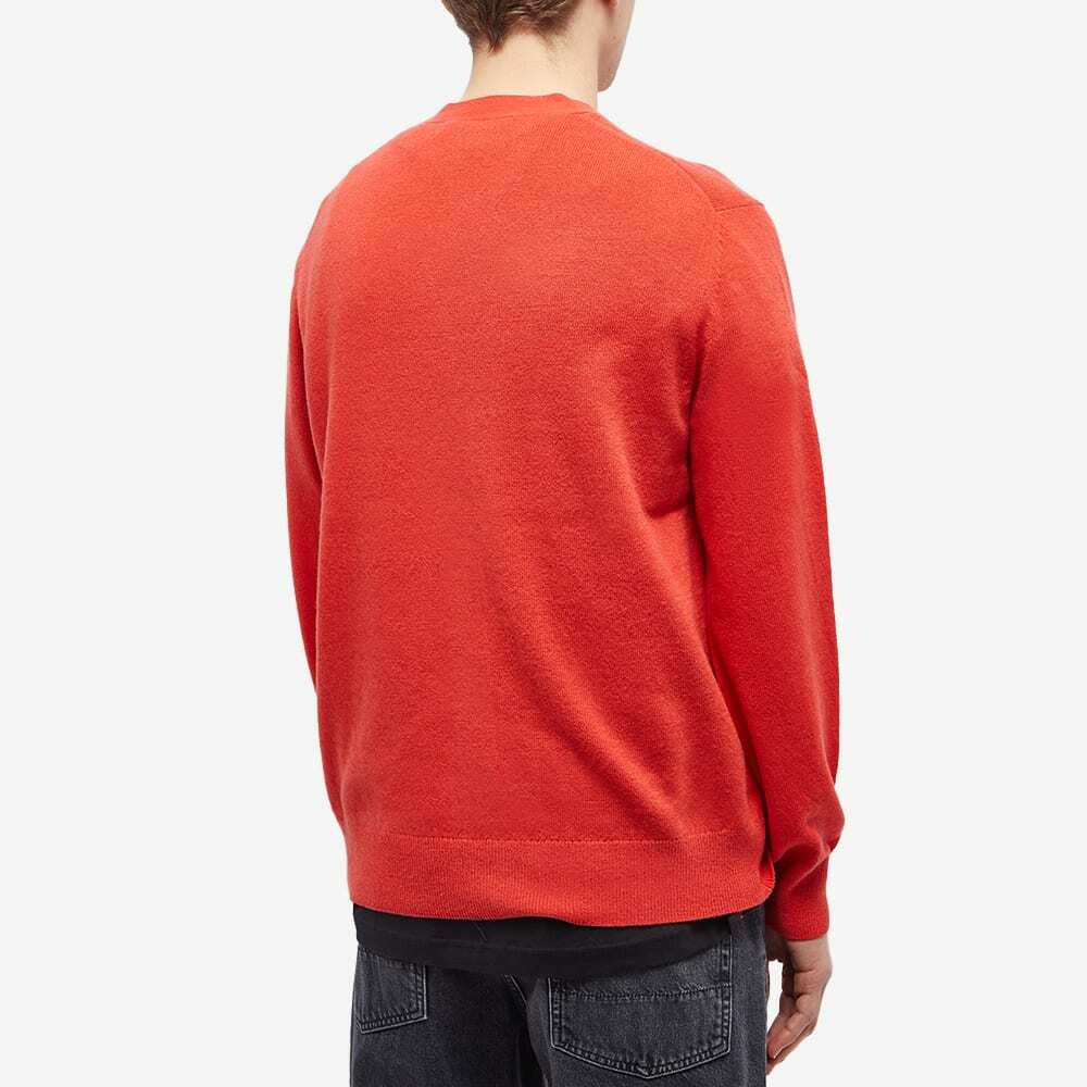 Acne Studios Men's Keve New Face Cardigan in Sharp Red Acne Studios