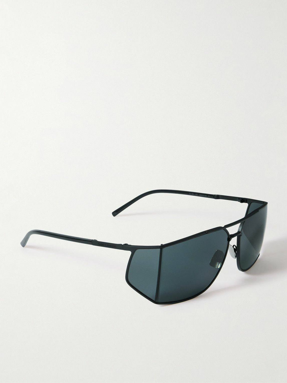SAINT LAURENT - Square-Frame Metal Sunglasses Saint Laurent