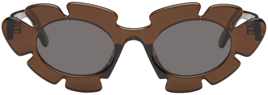 LOEWE Brown Flower Sunglasses Loewe