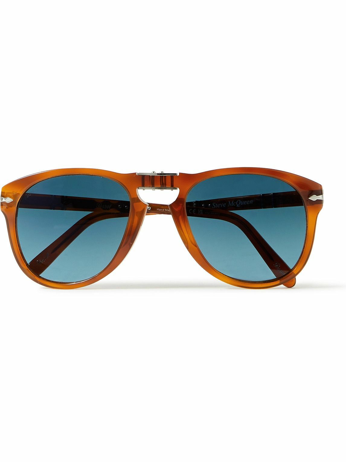 Persol - Round-Frame Folding Acetate Sunglasses Persol
