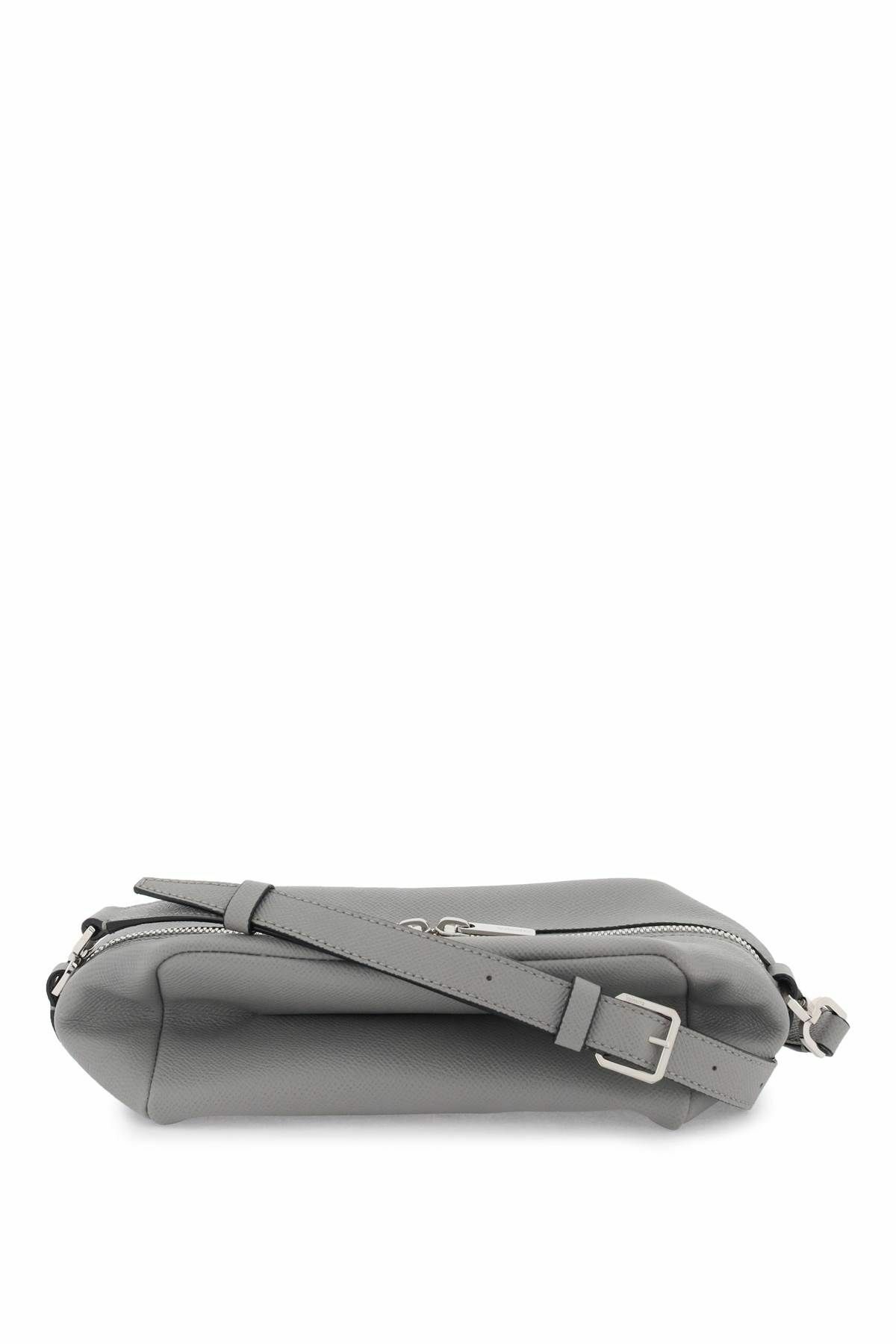 VALEXTRA leather crossbody bag Grey Valextra