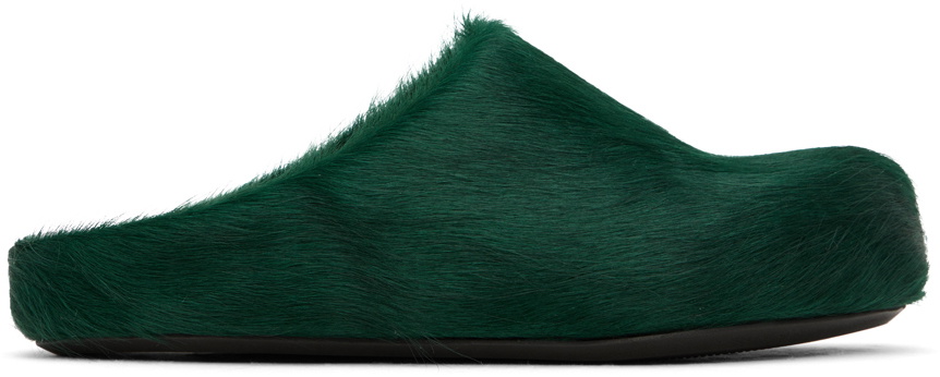 Marni Green Fussbett Sabot Loafers Marni