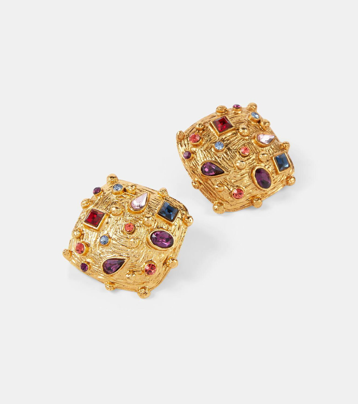 Jennifer Behr Deon embellished gold-plated earrings Jennifer Behr
