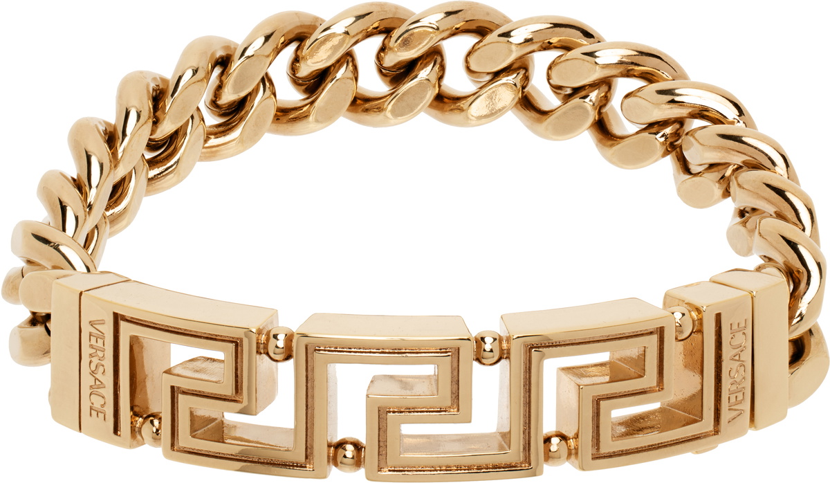 Versace Gold Greca Chain Bracelet Versace