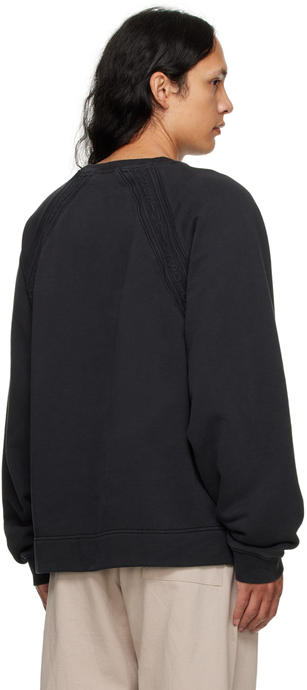 Acne Studios Black Embossed Sweatshirt Acne Studios