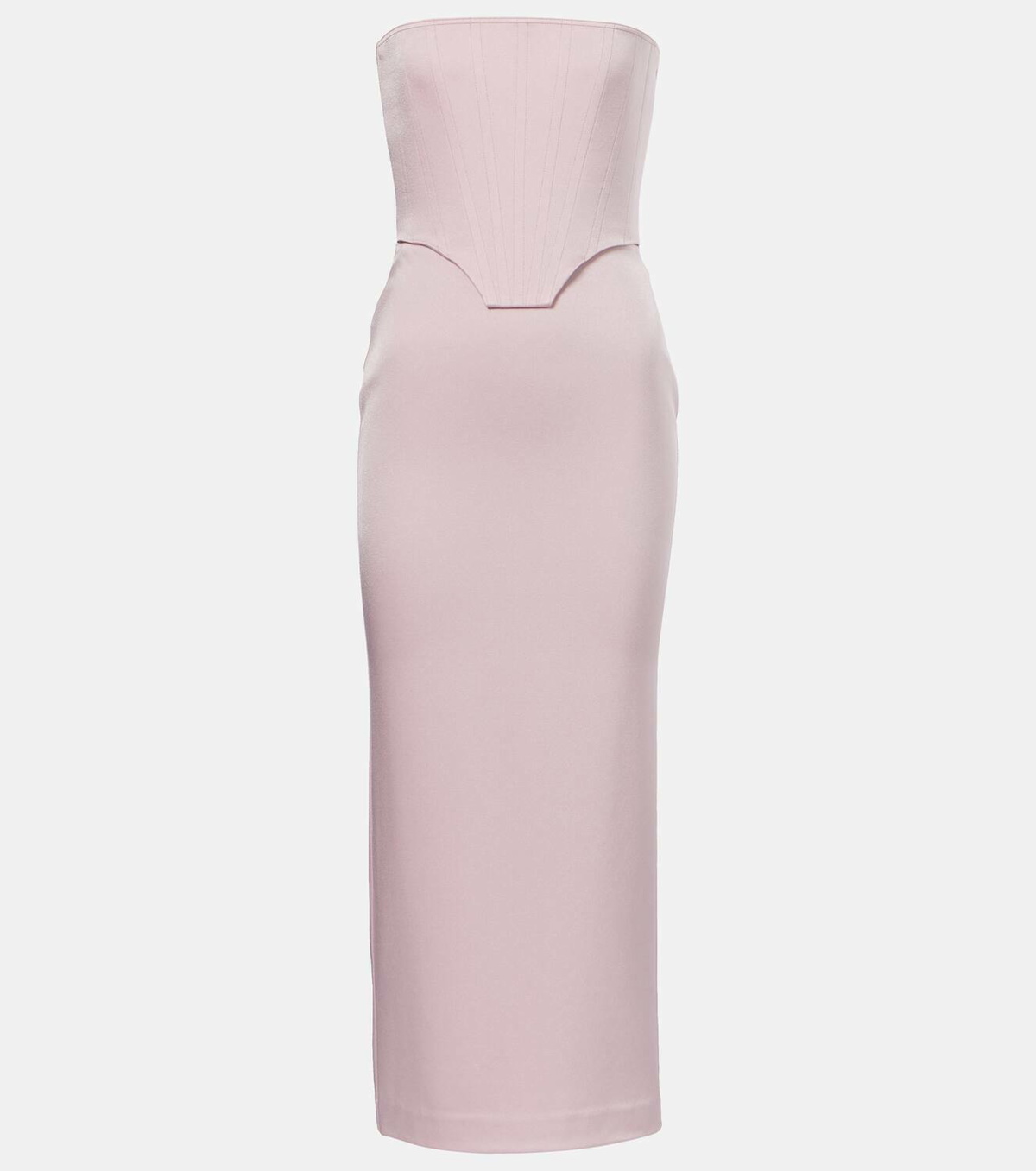 Alex Perry Draped crêpe satin corset dress Alex Perry