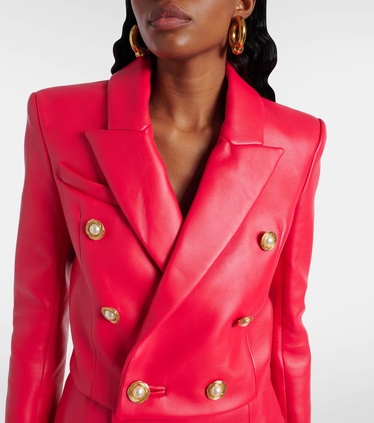 Balmain Cropped leather jacket Balmain