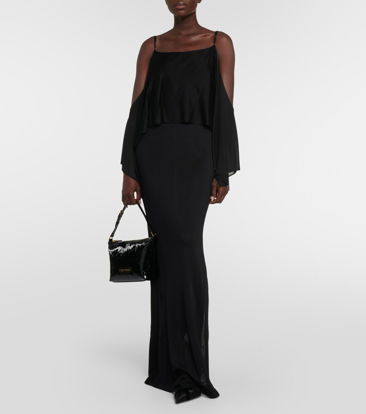 Tom Ford Label Mini patent leather shoulder bag TOM FORD