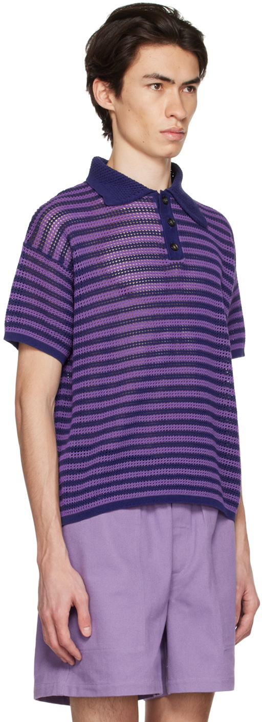 Bode Purple Lattice Polo Bode
