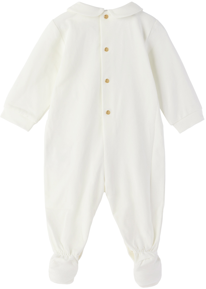 Versace Baby White Medusa Jumpsuit Versace