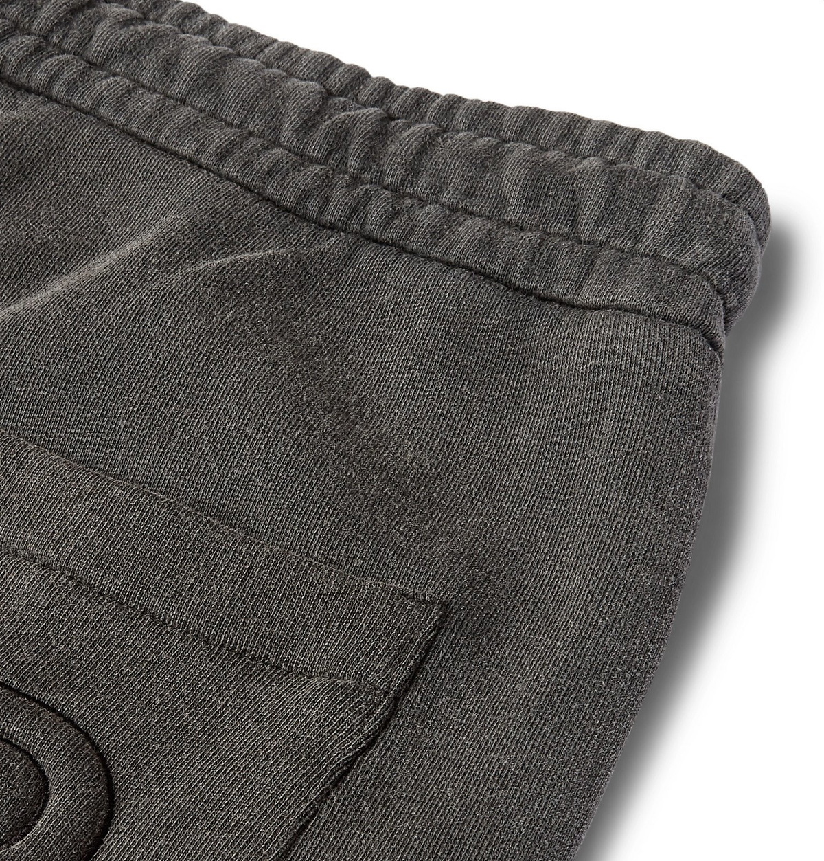 Balmain - Slim-Fit Panelled Loopback Cotton-Blend Jersey Sweatpants ...