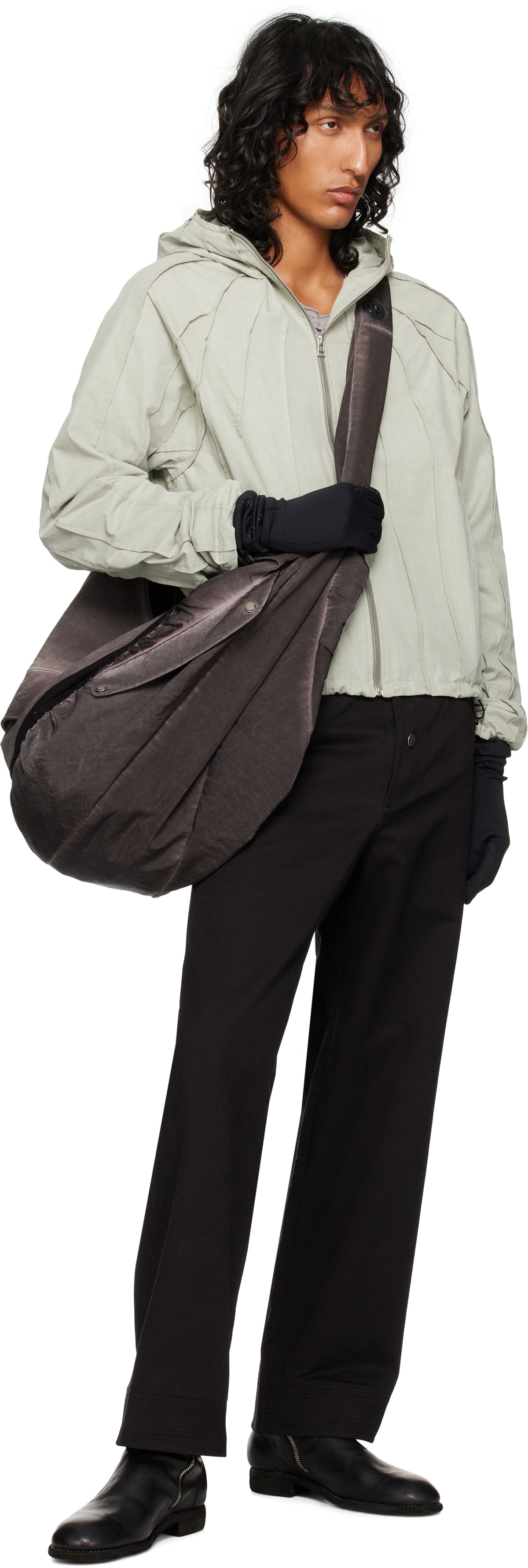Tondolo Black Simple Workwear Trousers Tondolo