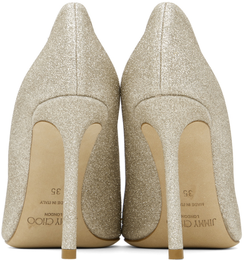 Jimmy Choo Silver Romy 100 Heels Jimmy Choo