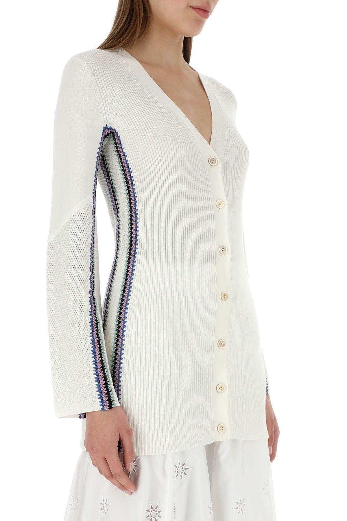 Chloé Ivory Wool Cardigan Chloe