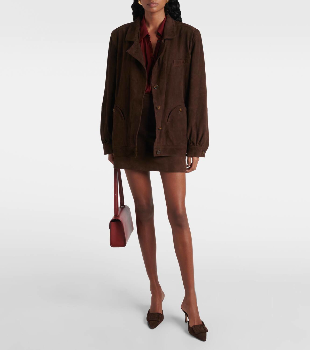 Blazé Milano Cleo suede bomber jacket Blaze Milano