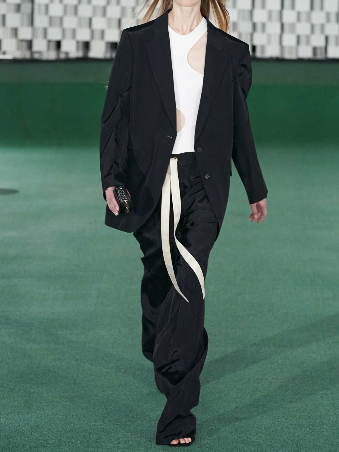 STELLA MCCARTNEY Fluid Viscose Blend Oversized Blazer Stella McCartney