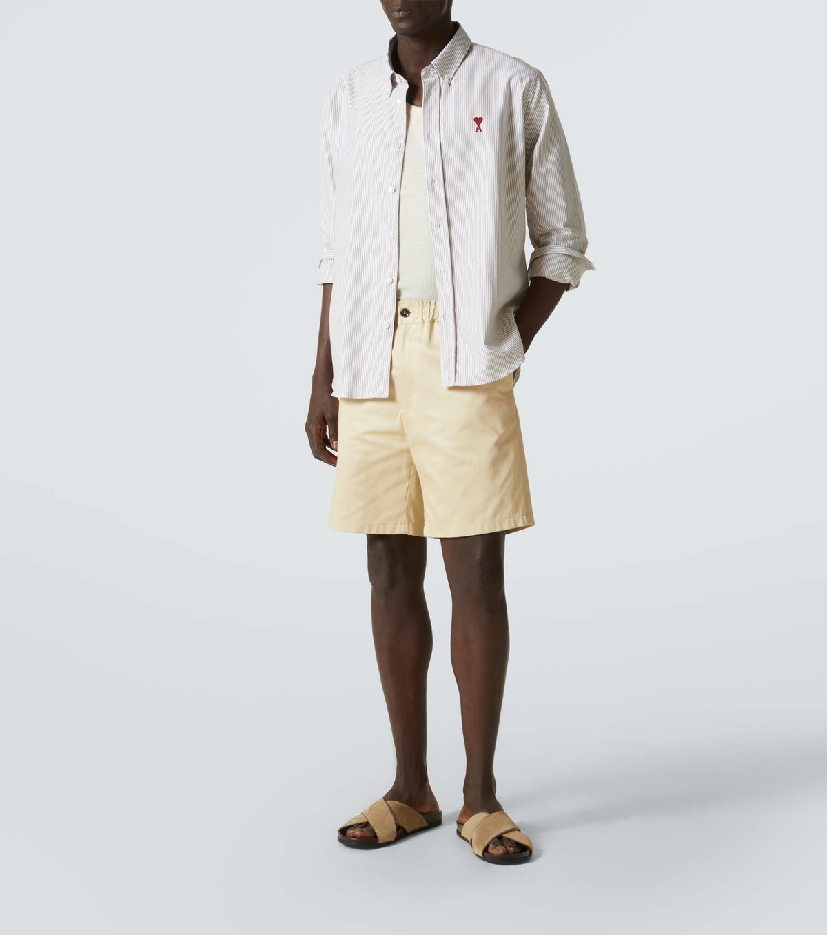 Ami Paris Cotton satin shorts AMI