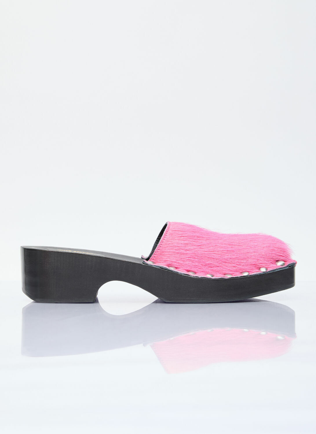 Acne Studios Hairy Wood Clogs Acne Studios
