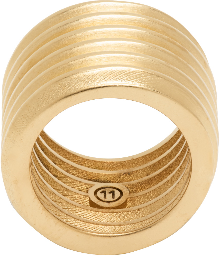 Maison Margiela Gold Bolt & Nut Ring Maison Margiela