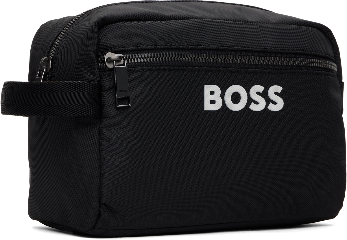 BOSS Black Recycled Toiletry Bag BOSS