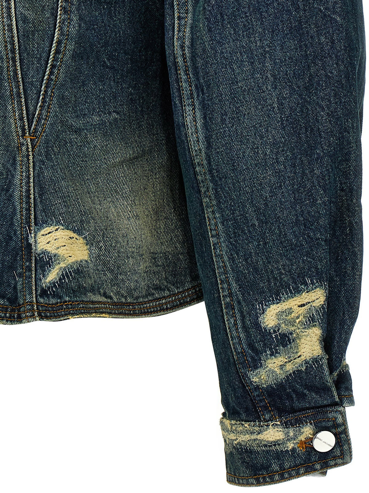 Marc Jacobs the Rip And Repair Fluted Denim Jacket Jacket Marc Jacobs