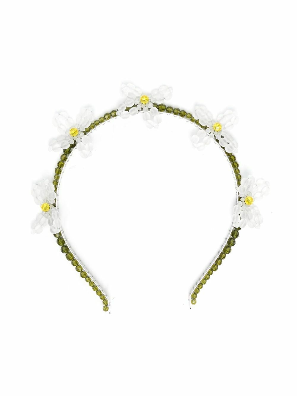 SIMONE ROCHA - Crystal Beaded Flower Hairband Simone Rocha