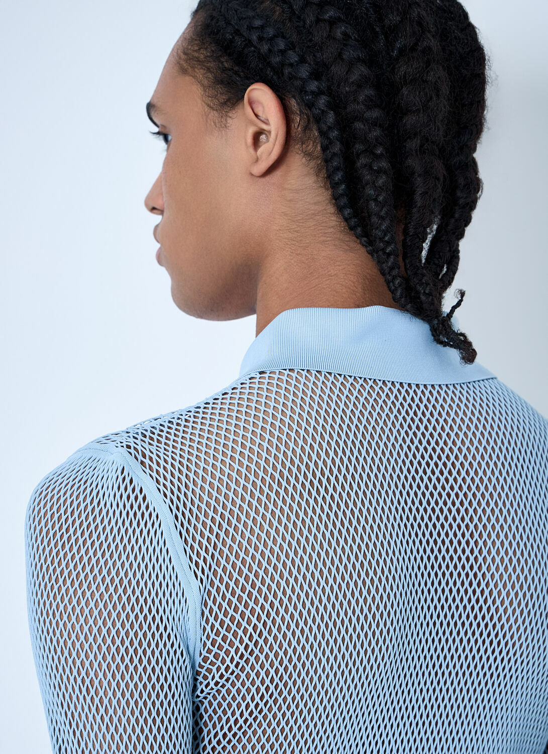 Gucci Embossed Technical Mesh Polo Top Gucci