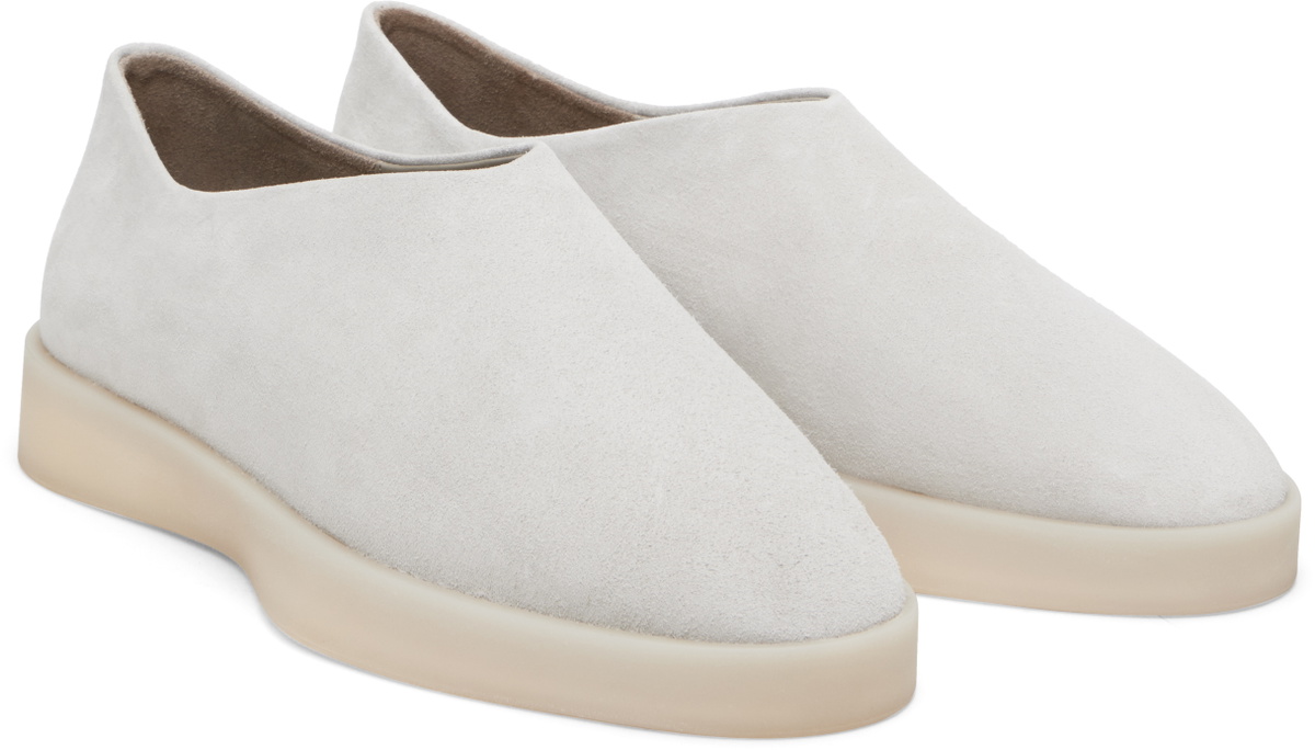 Fear of God Gray Suede Mules Fear Of God