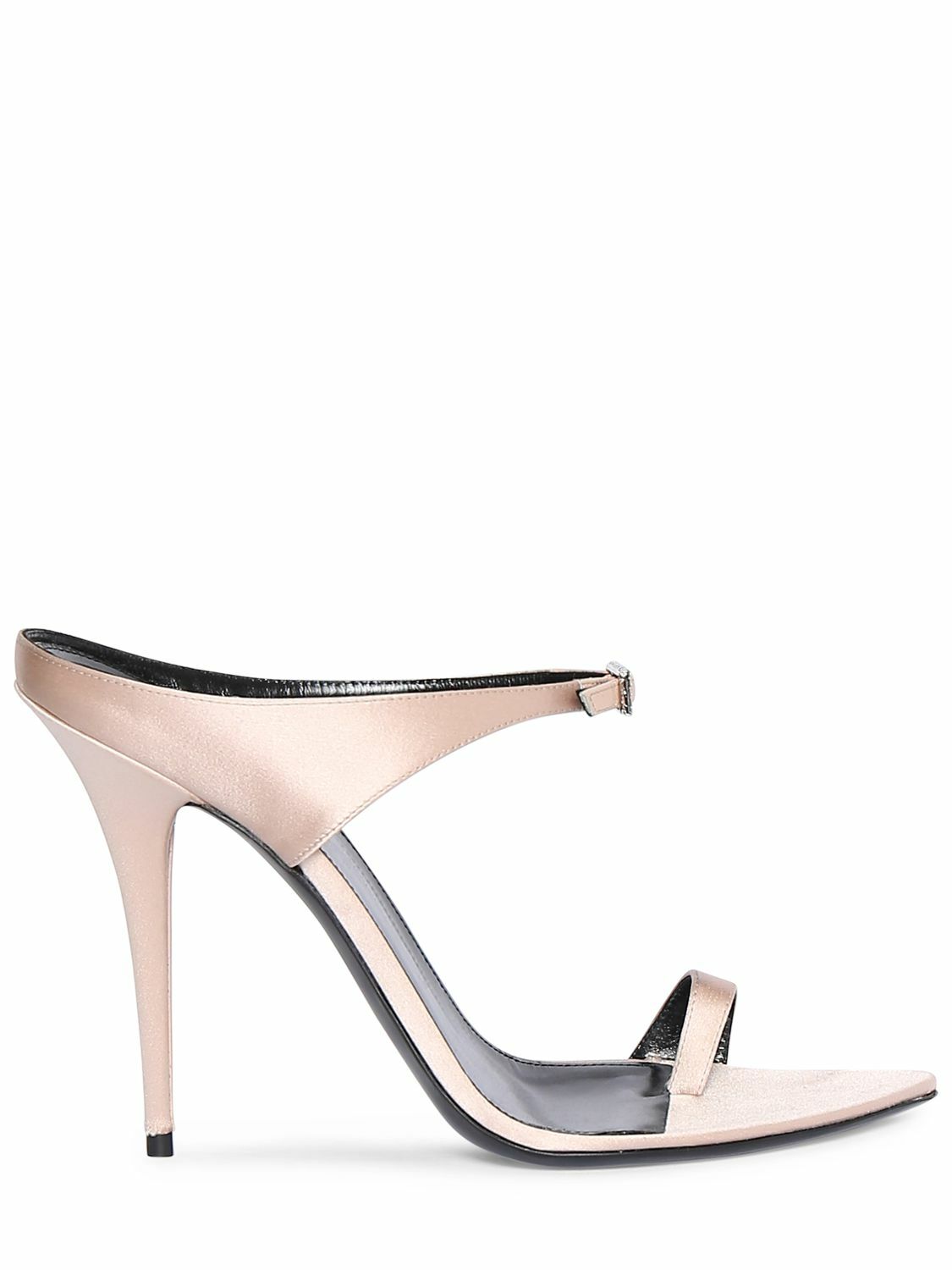 SAINT LAURENT - 110mm Dive Satin Mule Sandals Saint Laurent