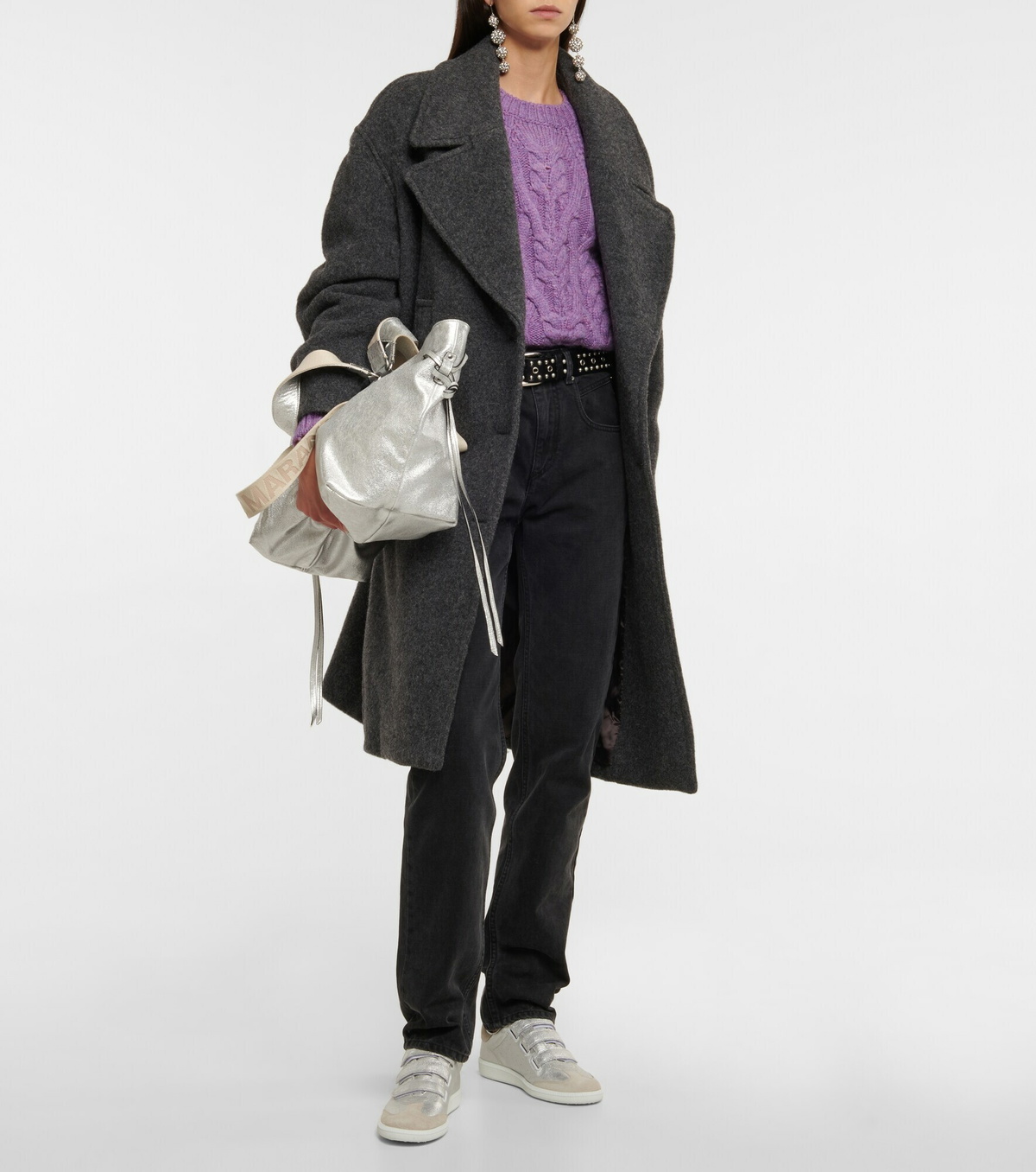 Isabel Marant - Beth metallic leather sneakers Isabel Marant