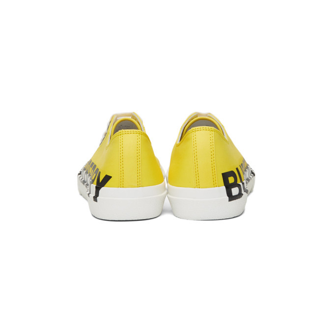Burberry Yellow Larkhall Sneakers Burberry